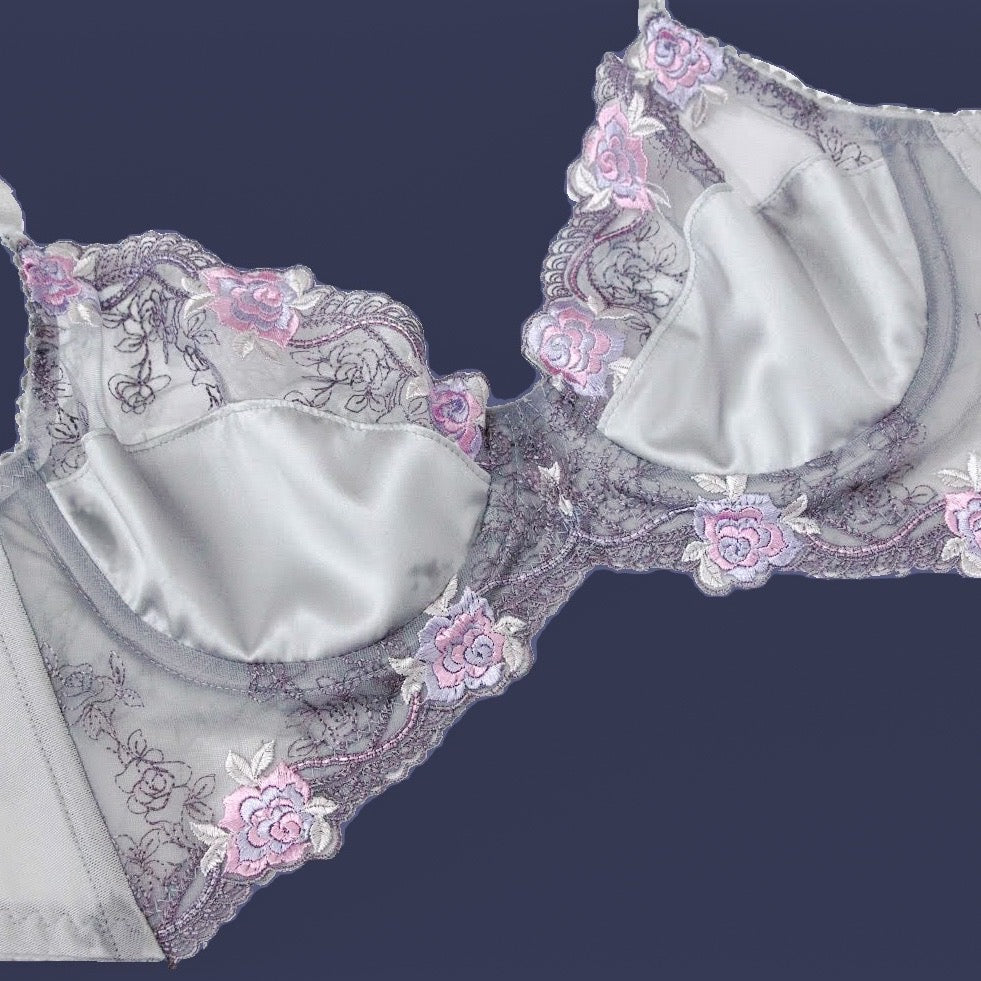 Silver Rose Lace Bra Kit – Bra Builders